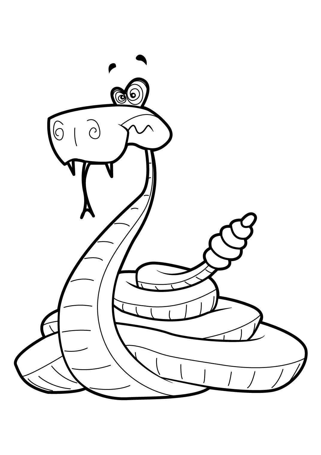 Serpent 17 - Coloriages Animaux - Serpents