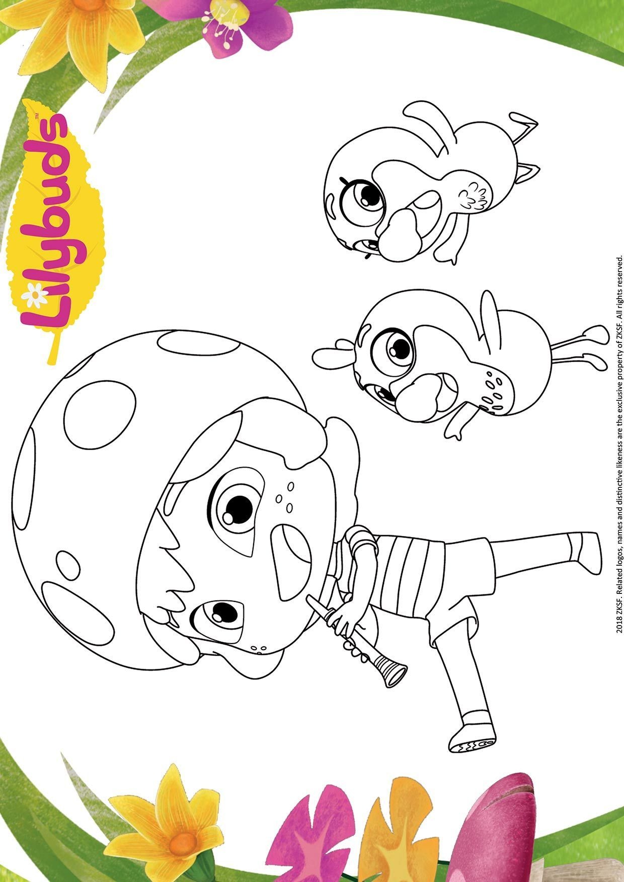 Coloriage Champi Coloriage Lilybuds Coloriages Dessins Animes