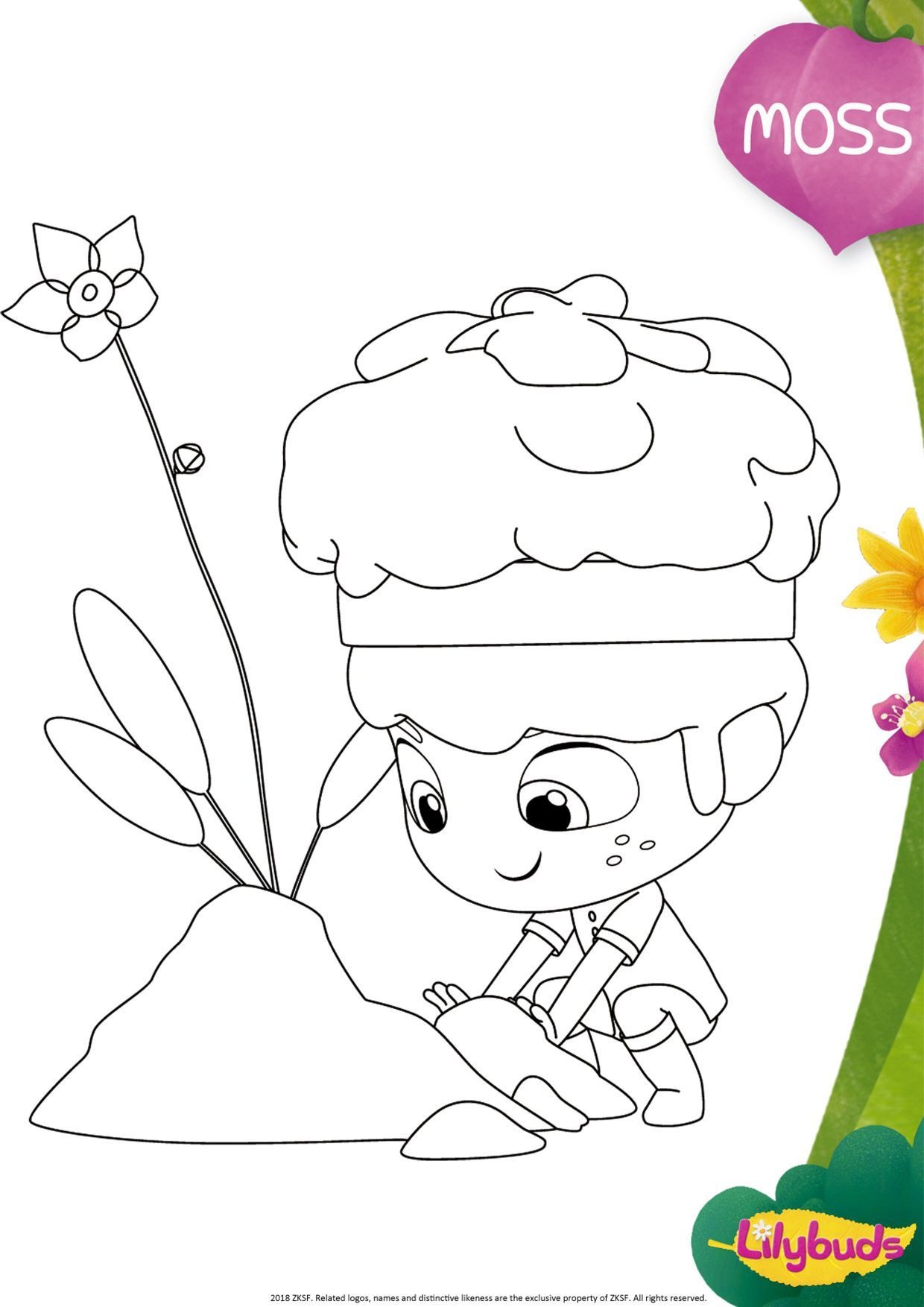 Coloriage Mousse Coloriage Lilybuds Coloriages Dessins Animes