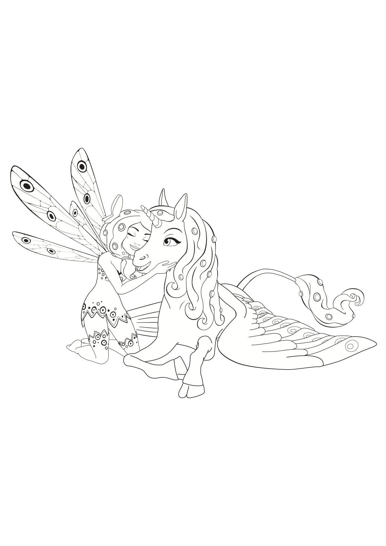 Coloriage Mia Et Moi Licorne 11 Dessins De Coloriage Magique De Mia Et