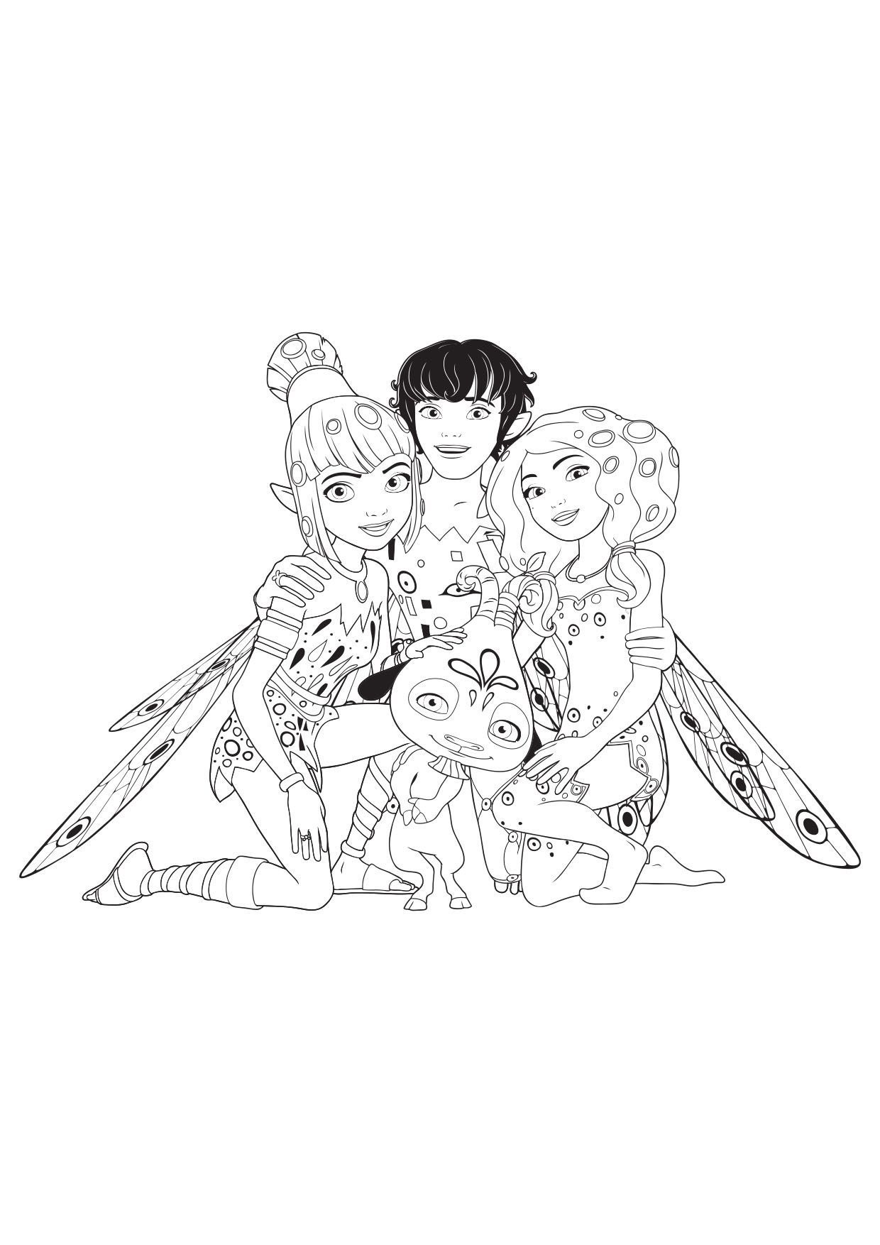 Mo Yuko Mia Phuddle Coloriages Dessins Animes Mia Et Moi