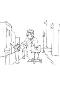 Coloriages Facteurs à imprimer - Coloriages Metiers