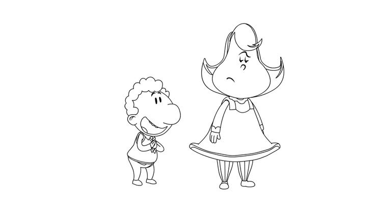 Coloriages Caillou Rosie