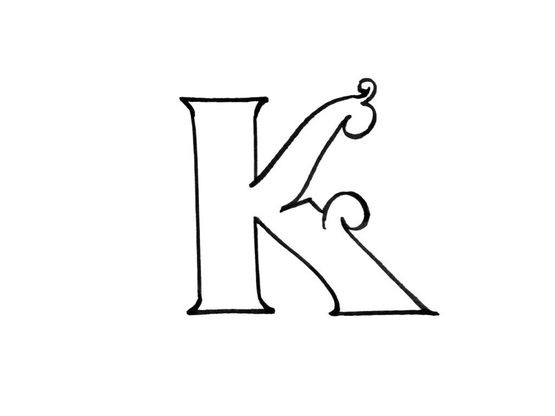 Coloriage Lettre K Coloriage Lettres Coloriages Chiffres Et Formes