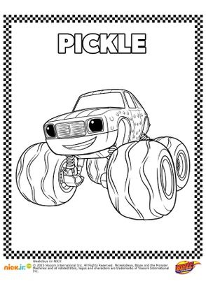 Coloriage Pickel Coloriage Blaze Et Les Monster Machines Coloriages ...