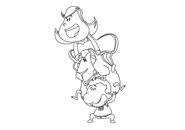 Coloriages Caillou Rosie