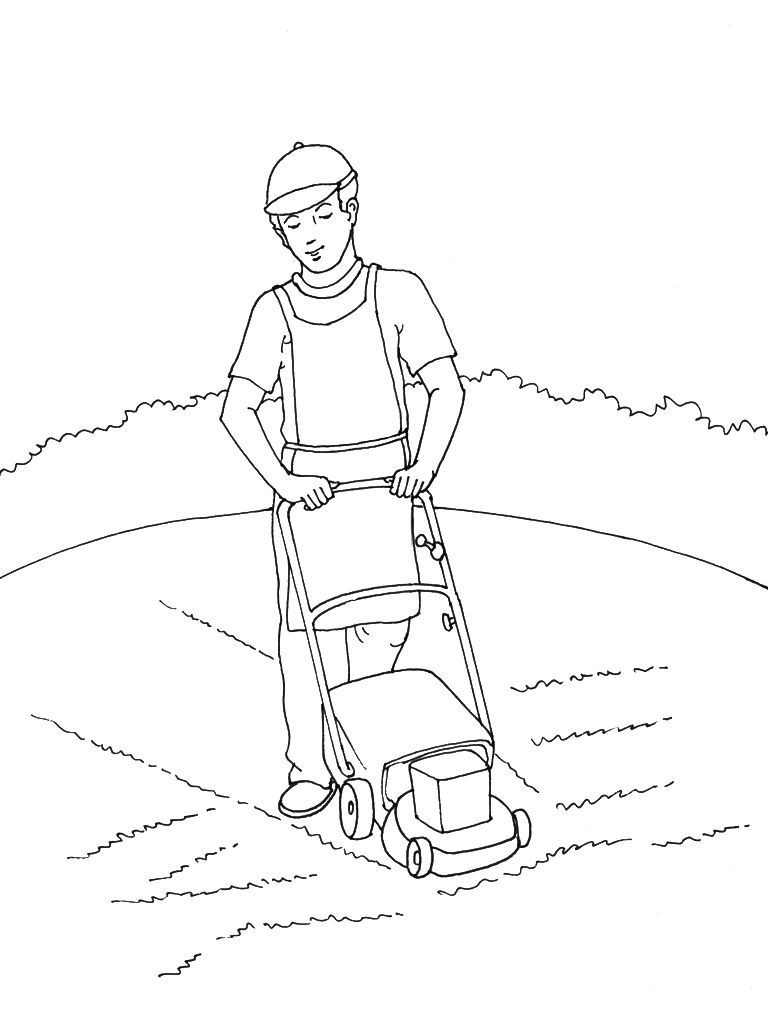 Coloriage Beroepen Jardinier Kleurplaten Meserii Colorat Occupation ...